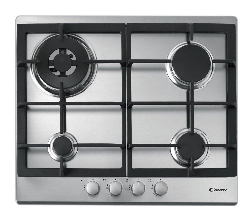 Candy 60cm Built-in Gas Hob, 4 Burners, 4 Knobs, Inox. - eXtra Oman
