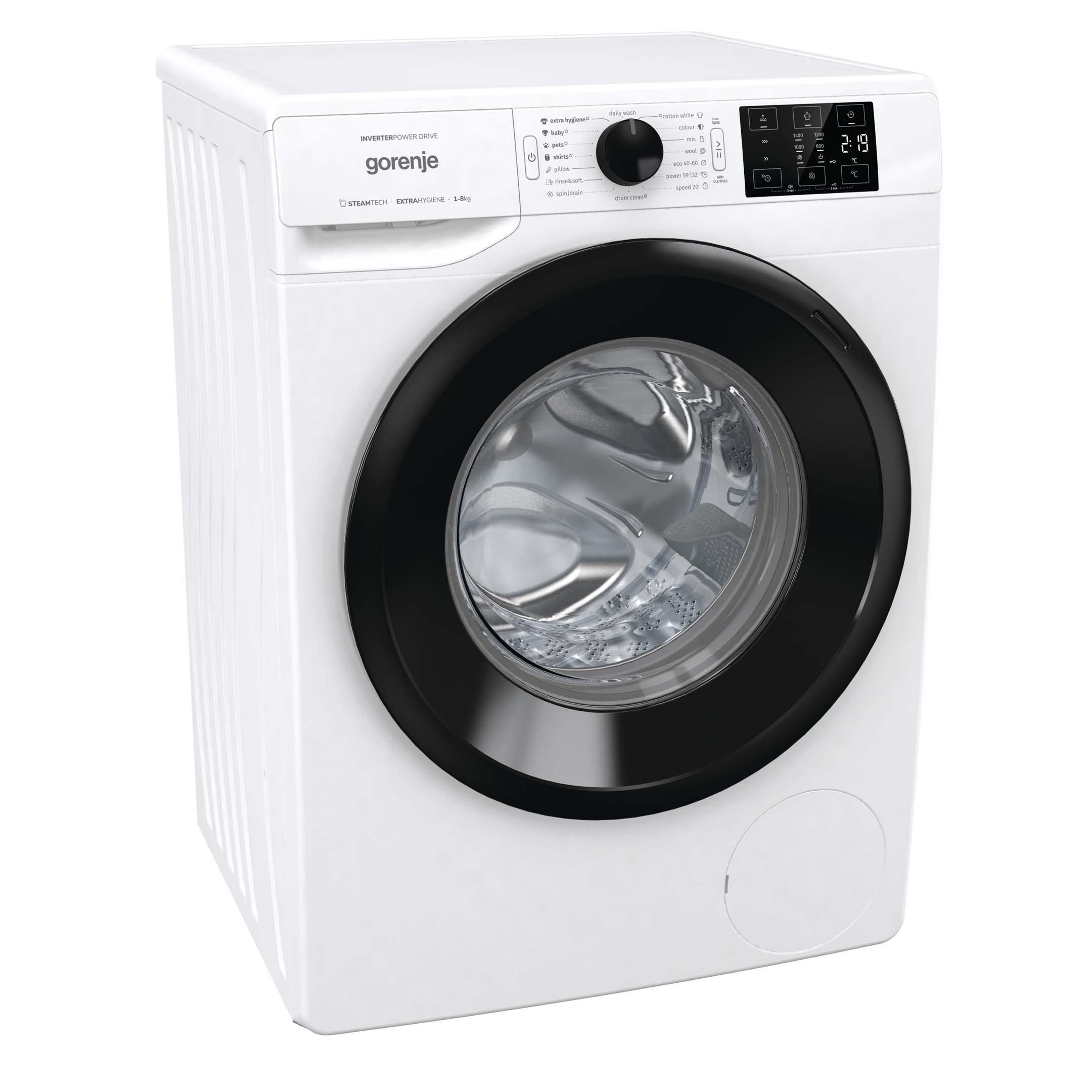 Gorenje Front Load Washing Machine, 8Kg, White. - eXtra Oman