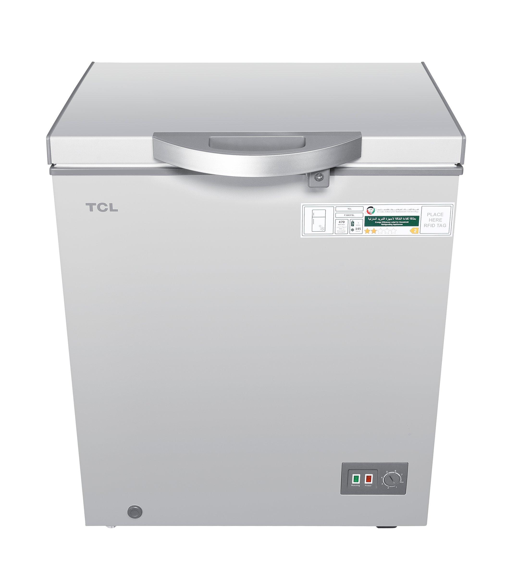 TCL, Chest Freezer No Frost,188.0L, Silver - eXtra Oman