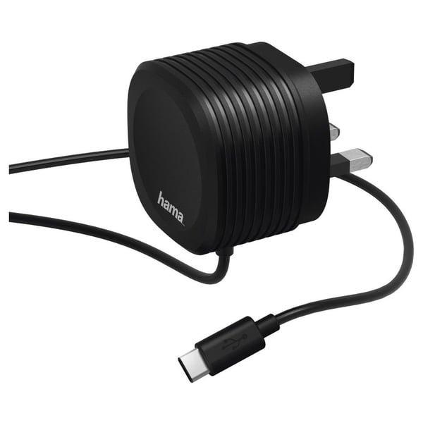 Hama DUAL USB-A AC Wall Charger Adapter ,Black - eXtra Bahrain