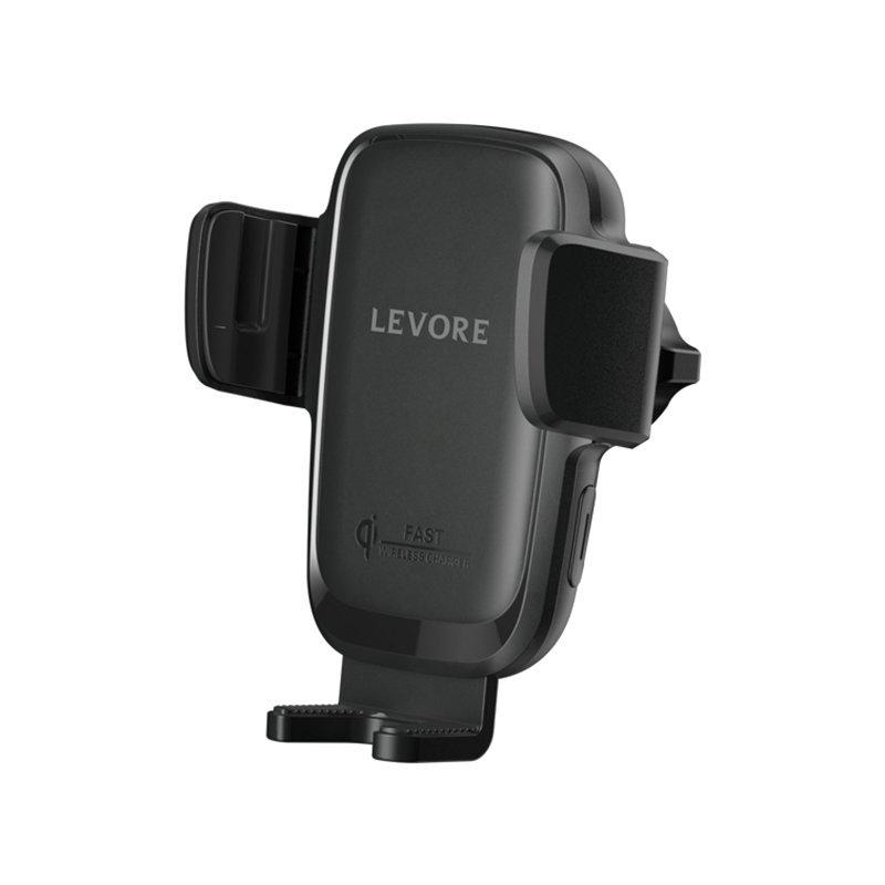 Levore Qi Wireless Charger Car, 15W , Black - eXtra