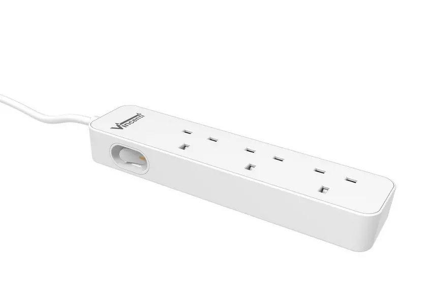 Vincenti , POWER Strip 2.0M Power Extension Cord 3-Way, 2USB+1USB-C ...