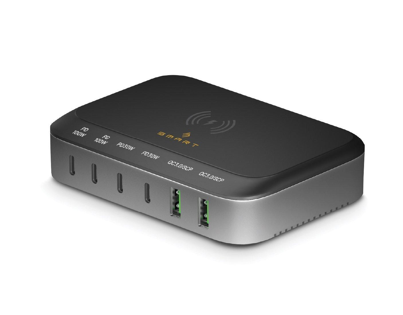 Smart AIR CONNECT Premium Multi-USB Power Hub 100W Silver/Black - eXtra ...