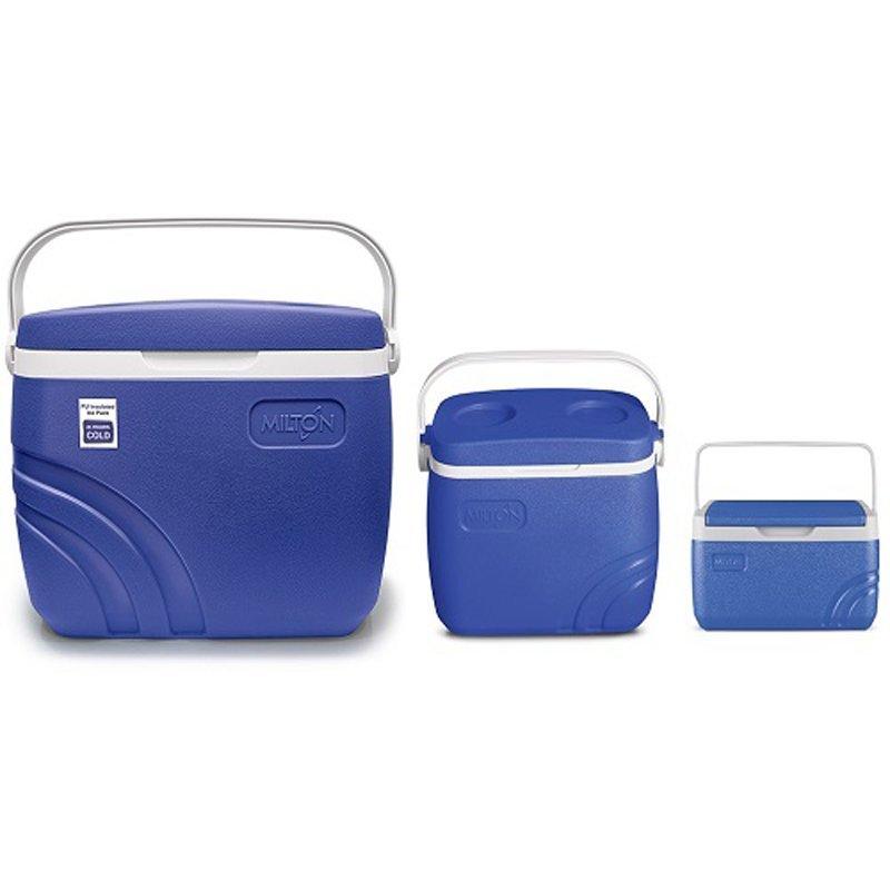 Milton 3Pcs Cool Box, 30Ltrs + 8Ltrs + 3Ltrs, Blue - eXtra Oman
