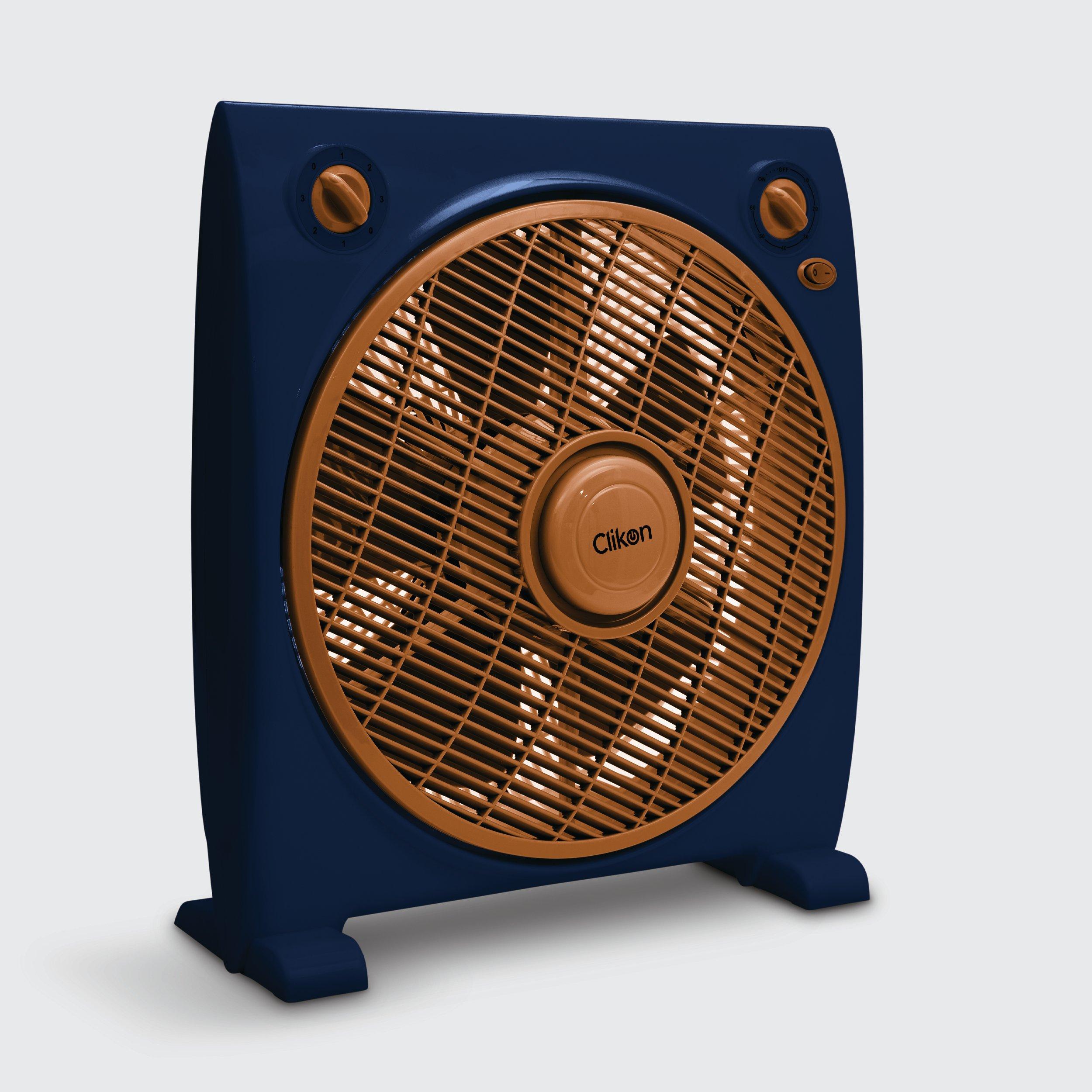 Clikon CK2036, 12-Inch Electric Box Fan, 40W, Copper/Navy Blue - eXtra ...