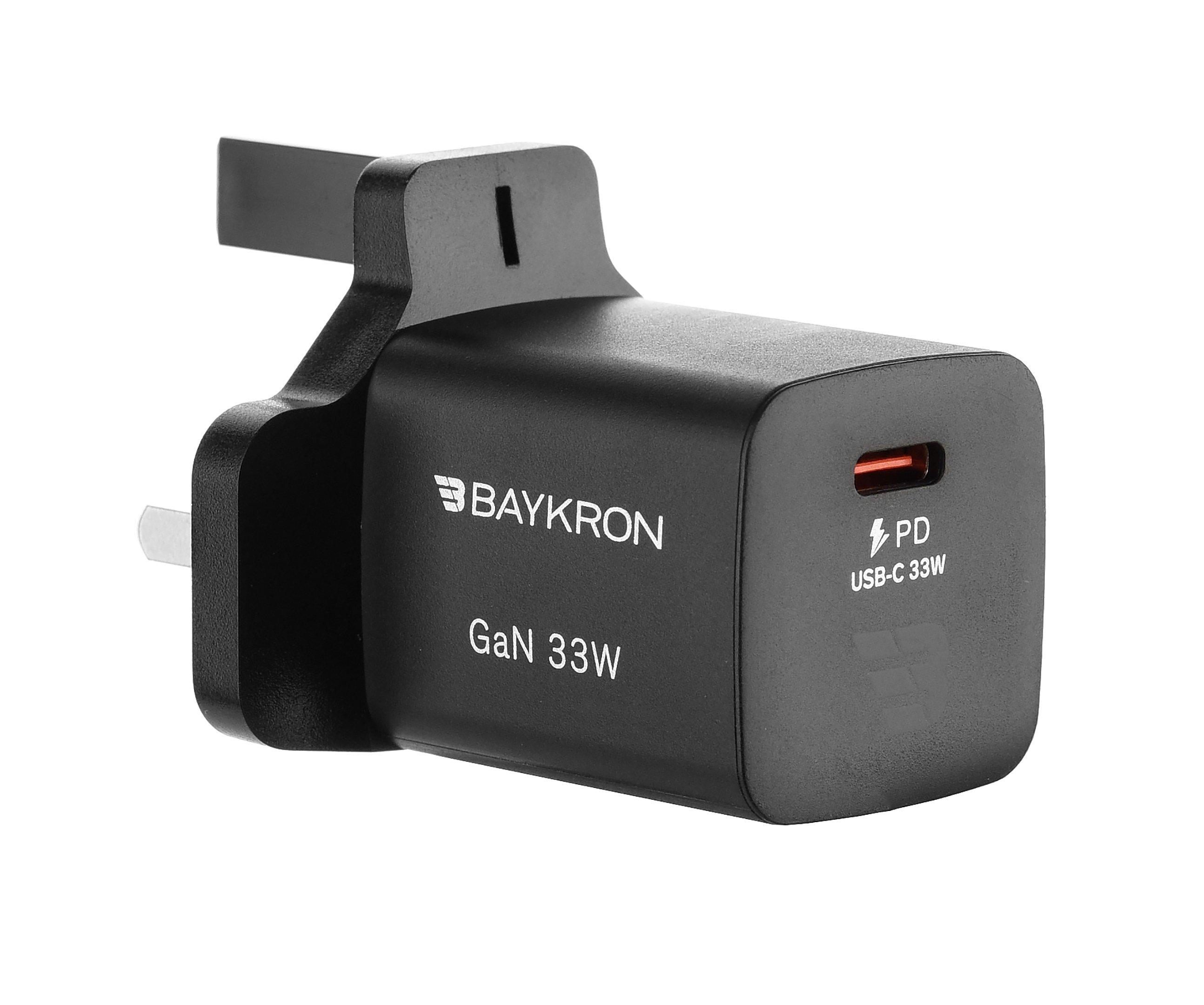 Baykron Wall Charger GAN 33W UK Plug, Black - eXtra