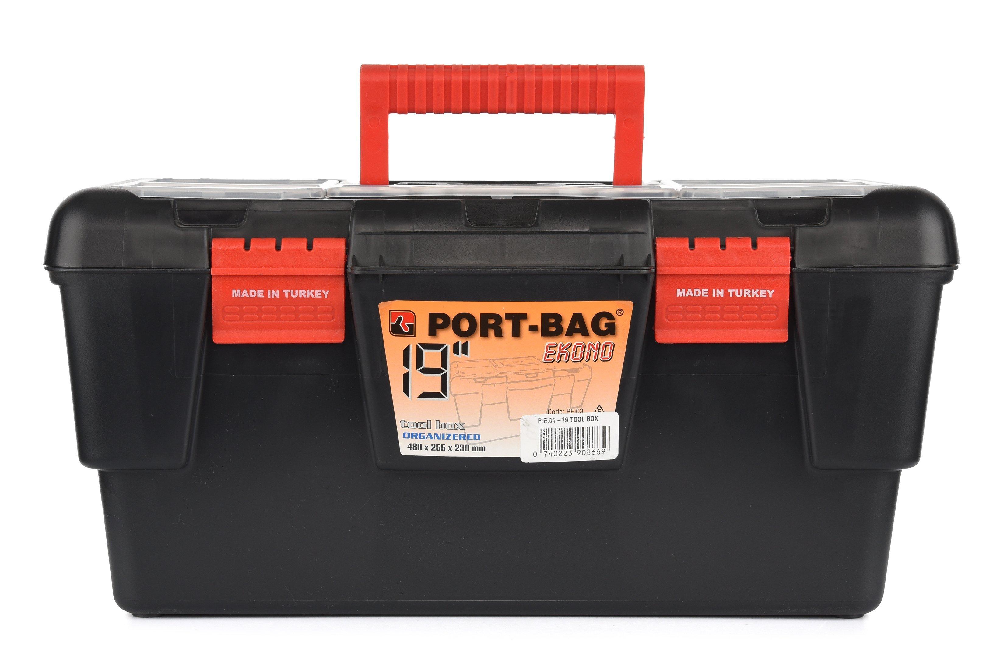 بورت تاج، حقيبه ادوات، 19 بوصة بلاستيك - إكسترا