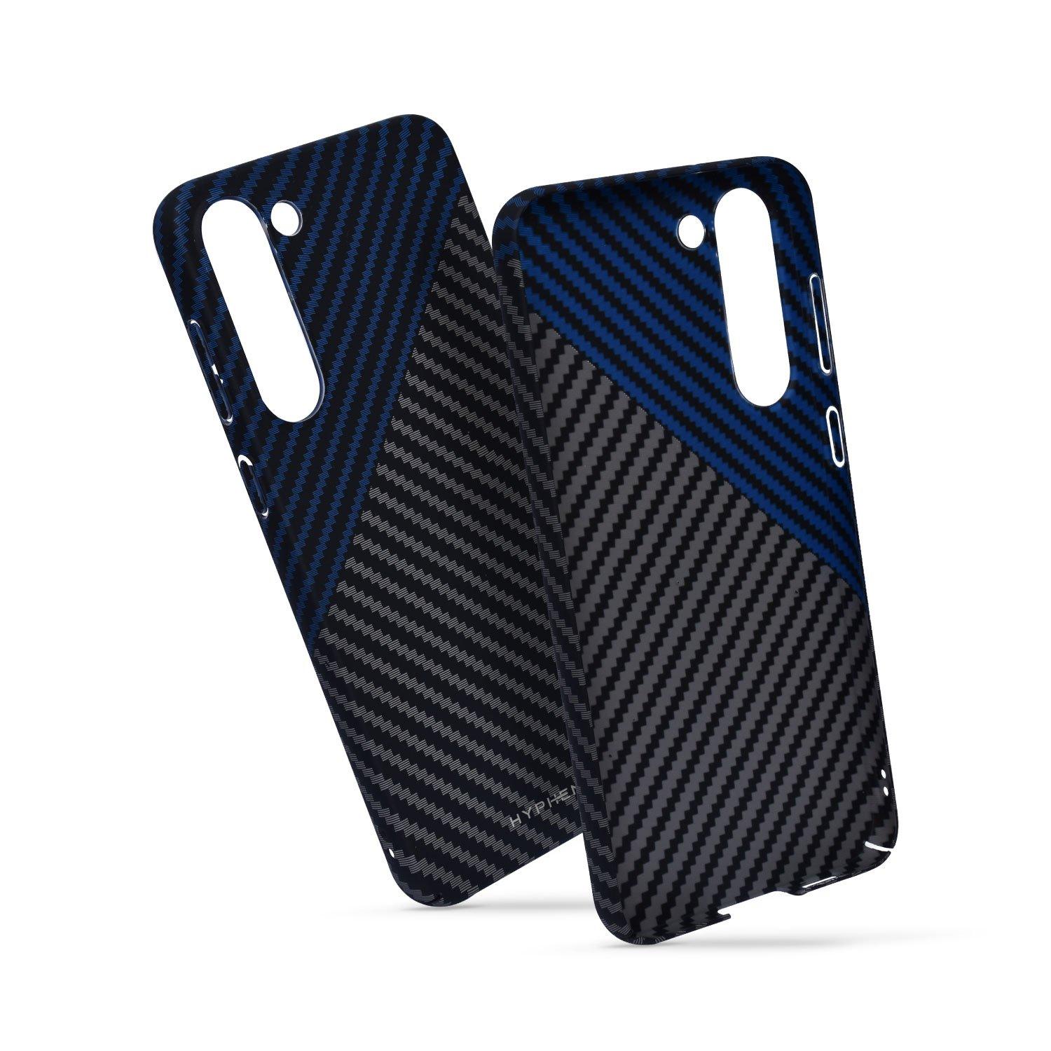 Hyphen DUAL COLOR GALAXY S23 PLUS Carbon Fiber Back Cover Case Blue ...