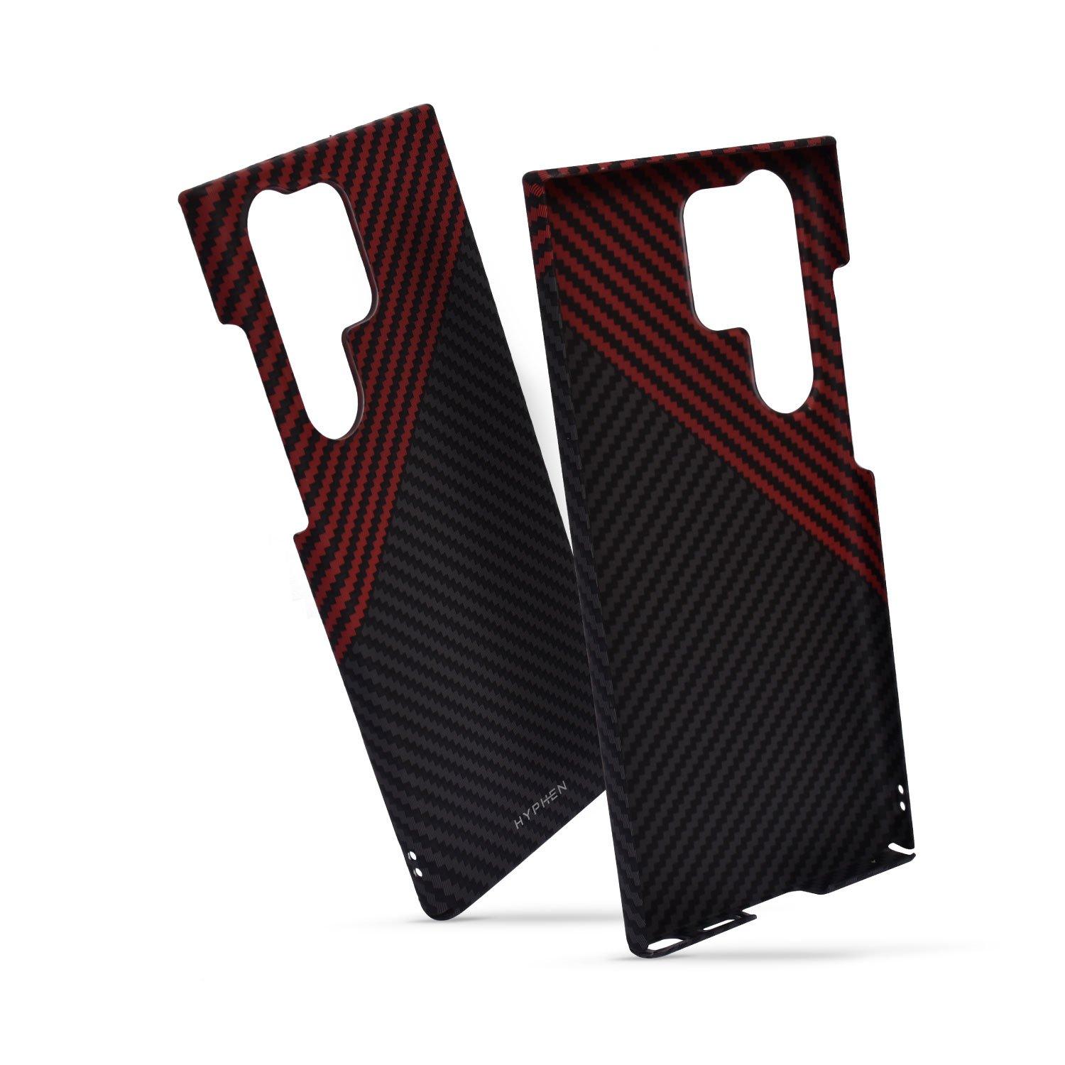 Hyphen DUAL COLOR GALAXY S23 ULTRA Carbon Fiber Back Cover Case Red ...