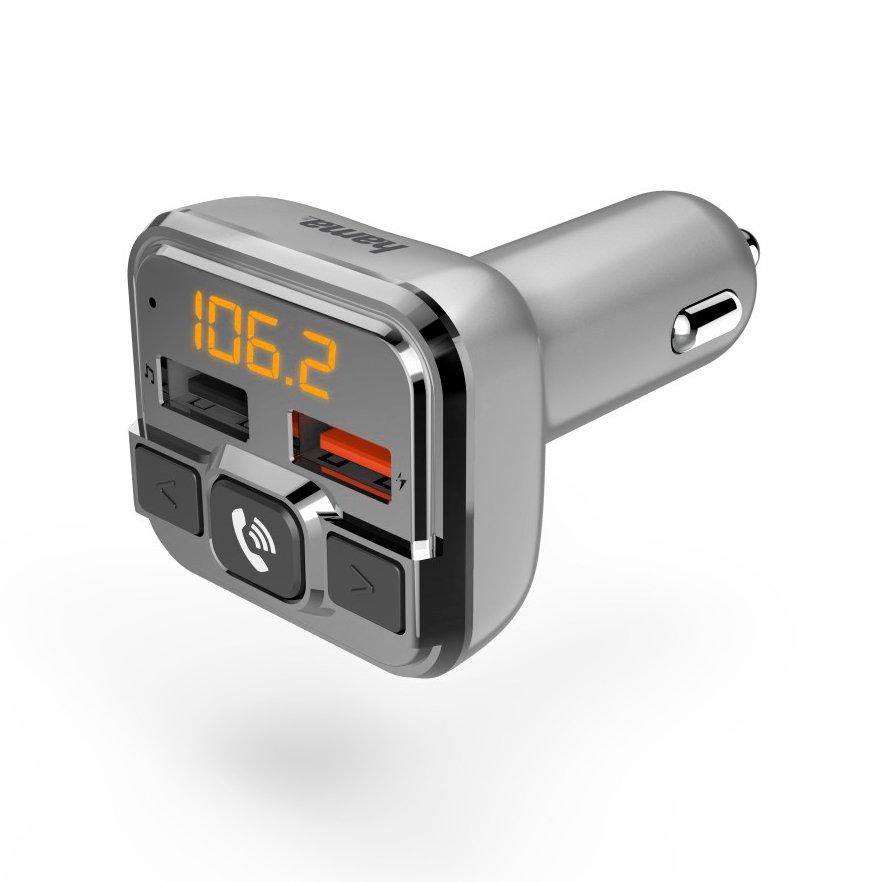 Hama Compact Car FM Transmitter Modulator Black - eXtra Bahrain