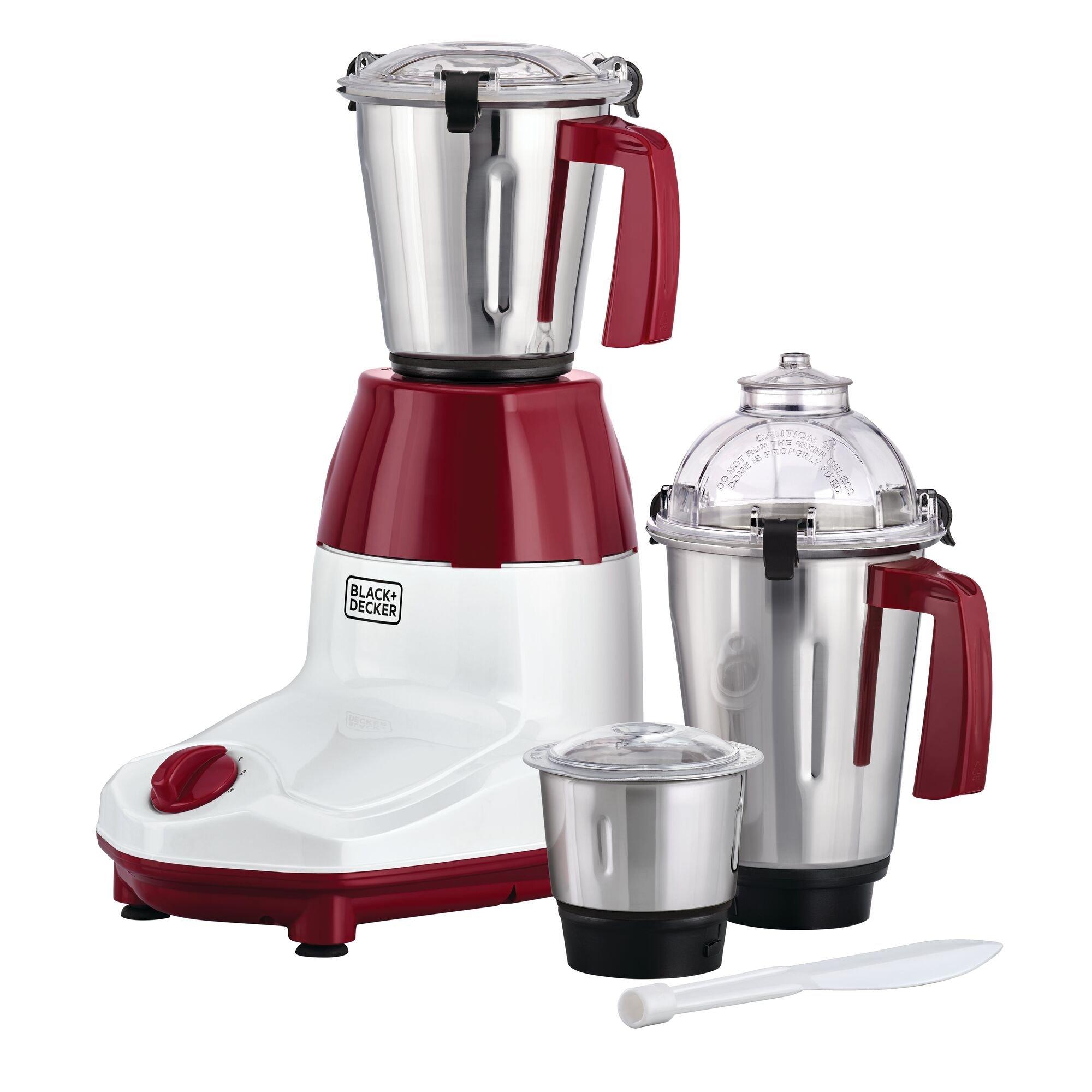 B+D 3-in-1 Multifunctional, Heavy duty Grinder, 750W, Mahroon/White ...