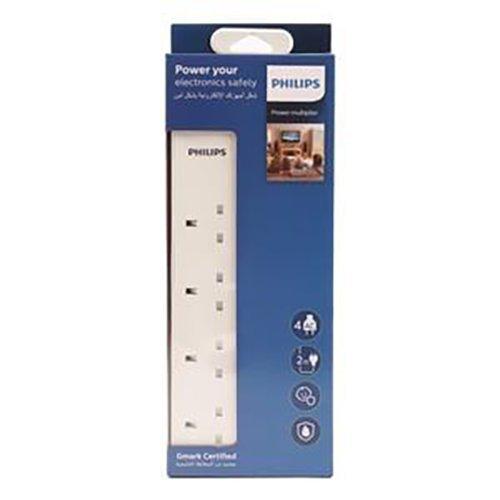 Philips 4-Way , 5.0M, Extension Socket White - eXtra Bahrain