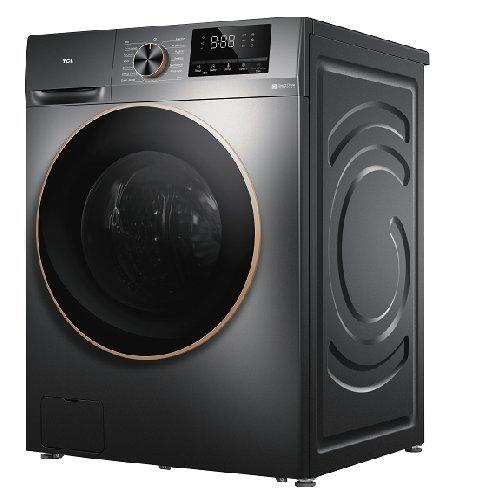 TCL 10kg Automatic Front Load Washing Machine, 15 Programs, Dark Grey ...