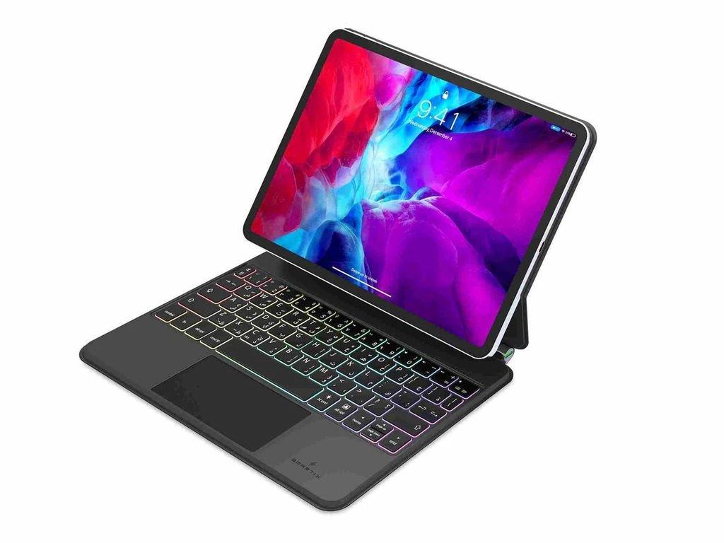 Smartix ,iPad PRO 12.9-Inch ,Keyboard With Trackpad , Grey - eXtra Oman