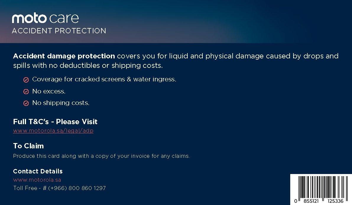Motorola Edge 40 Screen Accidental Protection Certificate 6 Months - eXtra