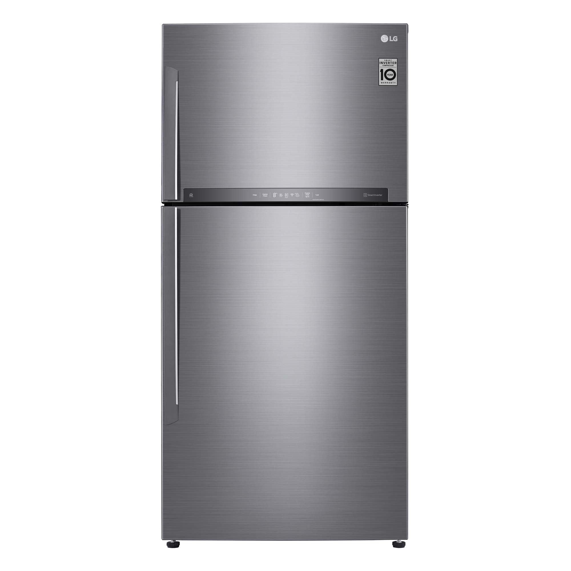 LG Refrigerator 13.3Cu.ft, Freezer 4.6Cu.ft, ThinQ (wifi), Platinum ...