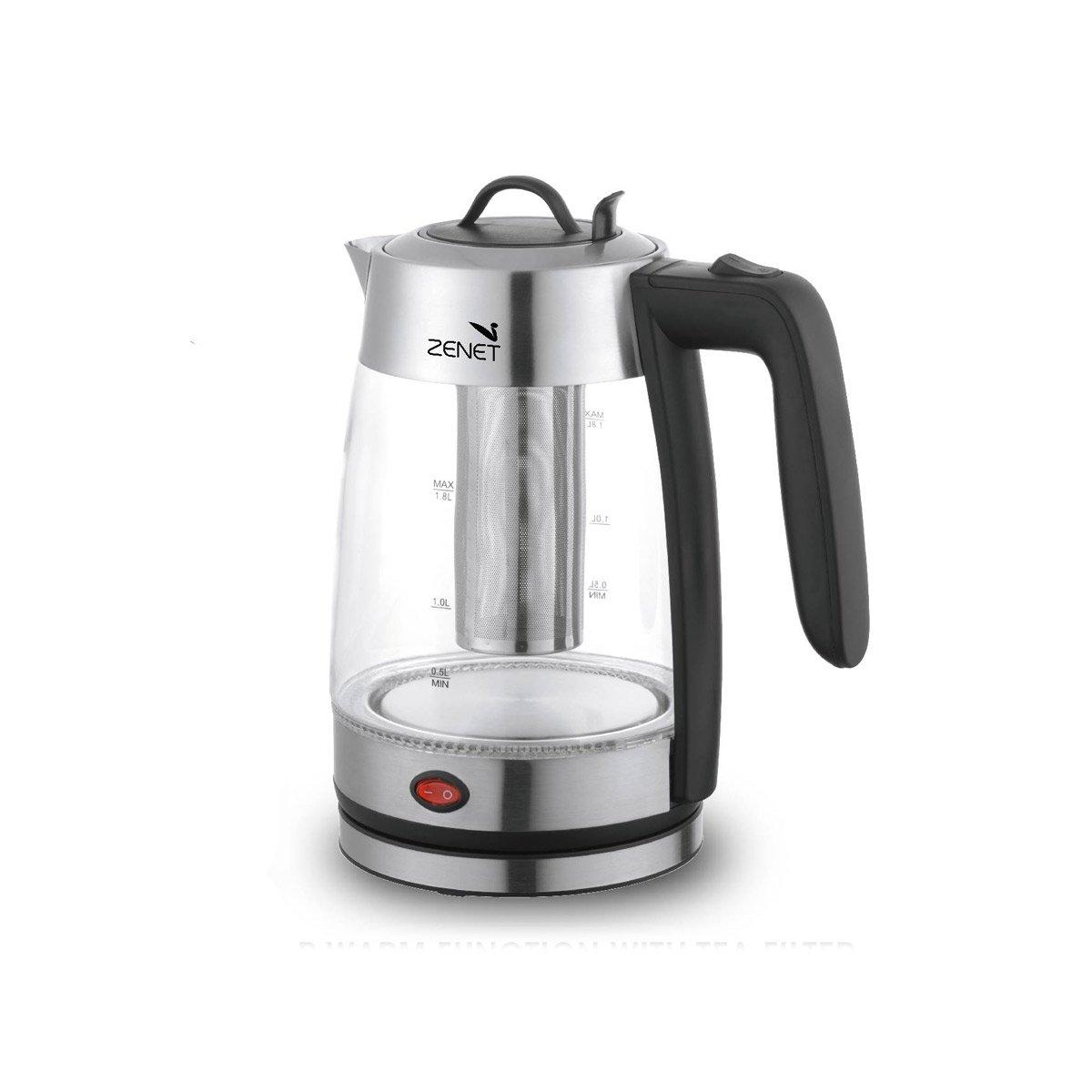 Zenet Glass Kettle, 1.8L, 2200W - eXtra Bahrain