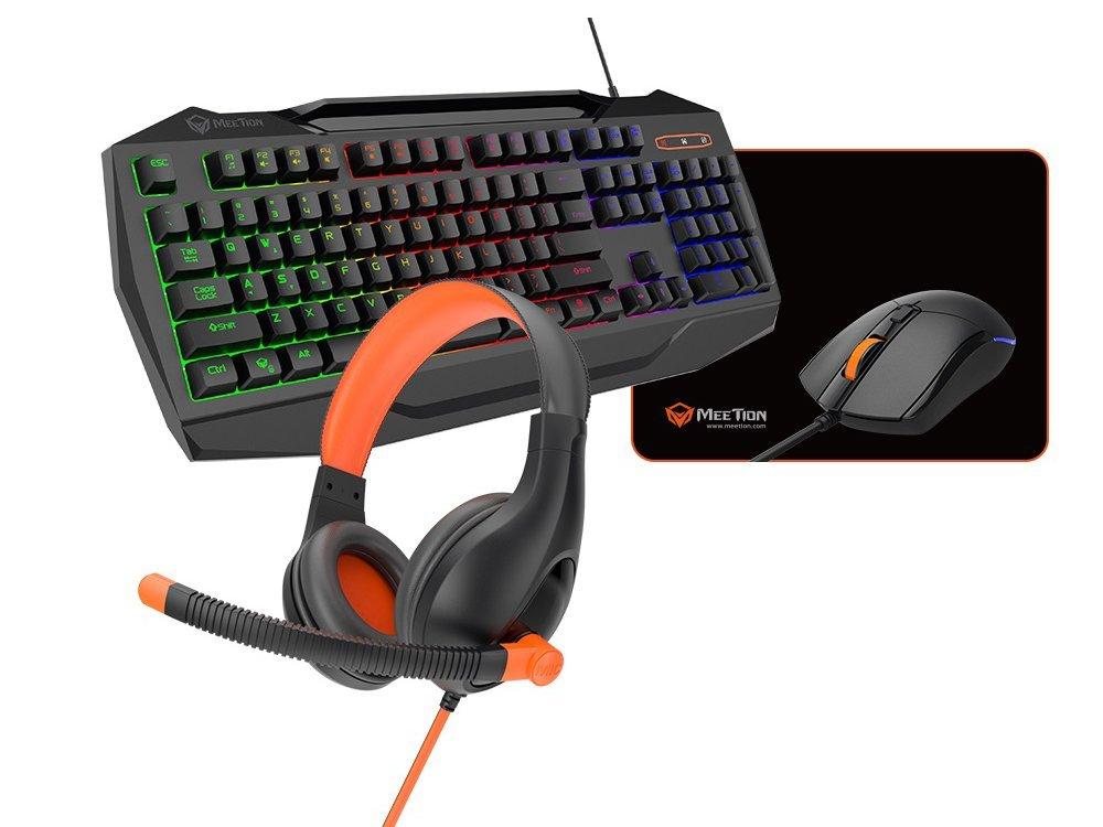 Meetion 4in1 Wired PC Gaming Keyboard & Mouse Combo Kits With Headset ...