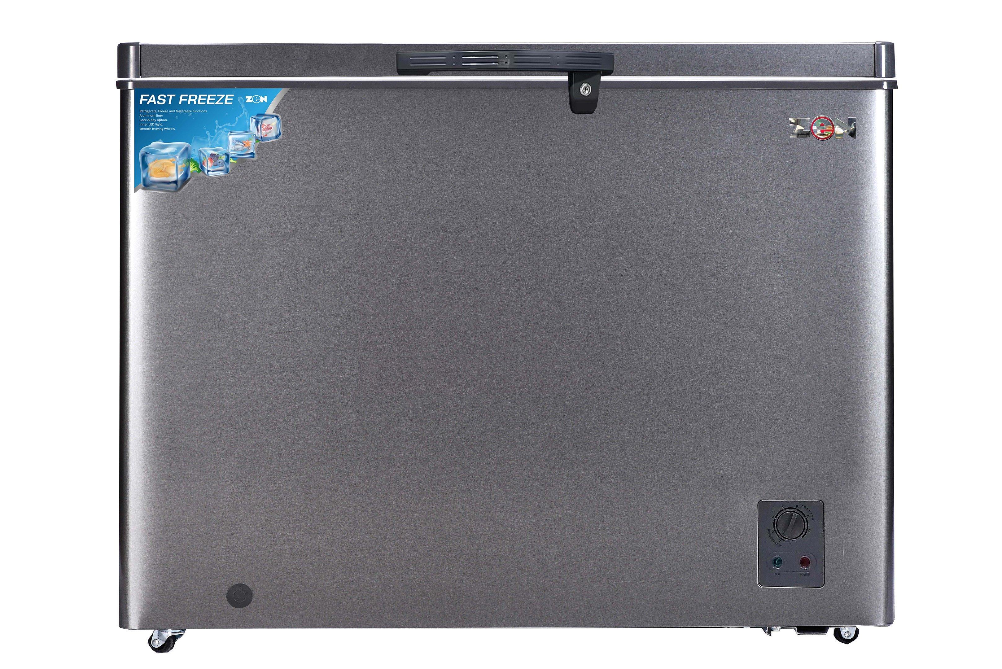 Zen 370L With Dual Thermostat Refrigerate Chest Freezer Silver - eXtra ...