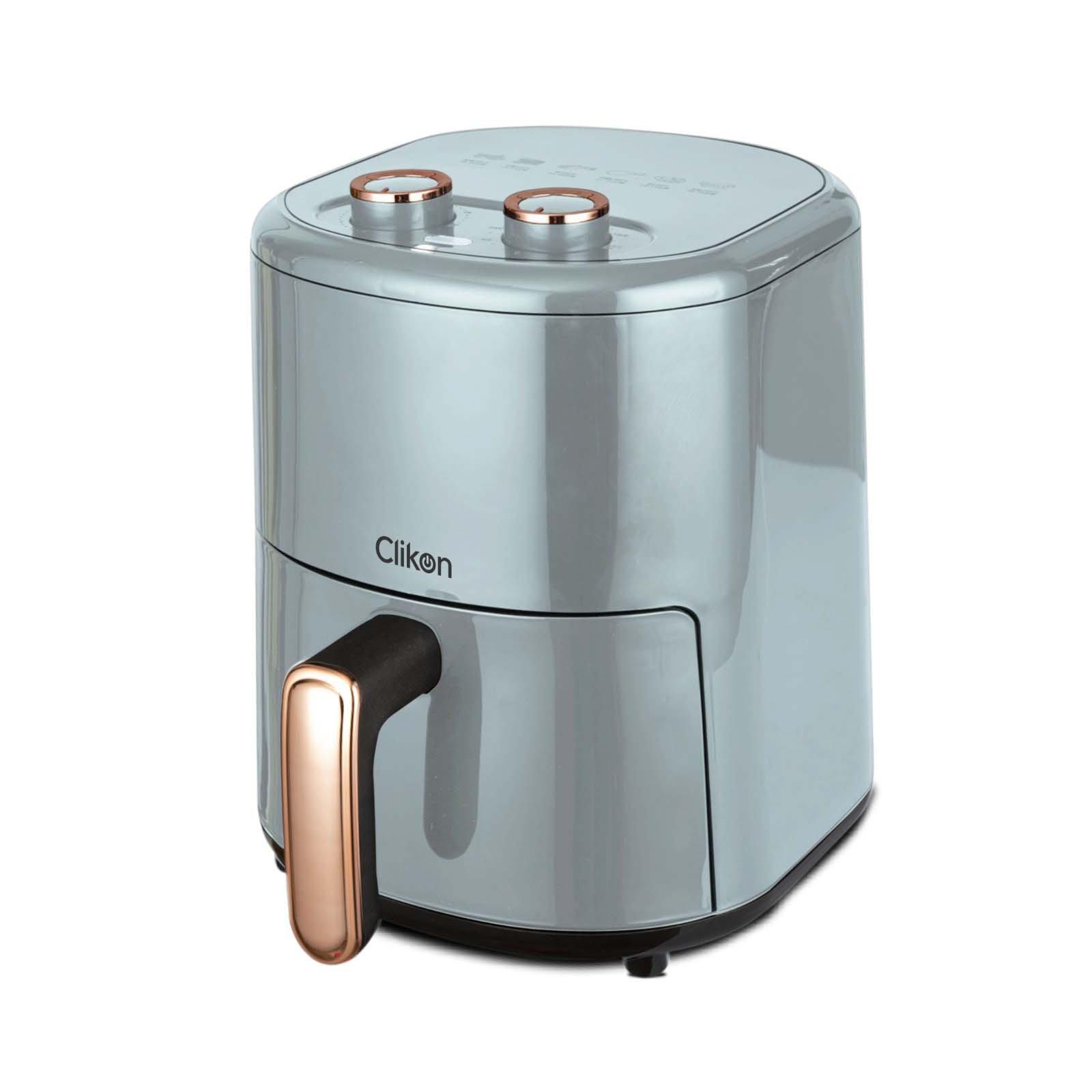 Clikon Air Fryer, 4L, 1200W, Gold/Silver - eXtra Bahrain
