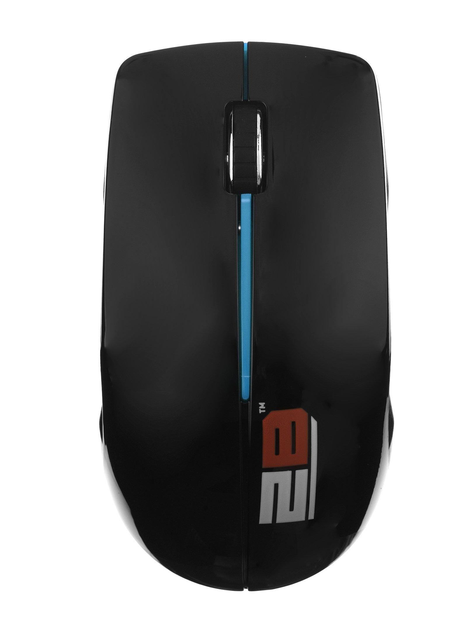2B MO33B Wireless Mouse, Black/Blue - eXtra