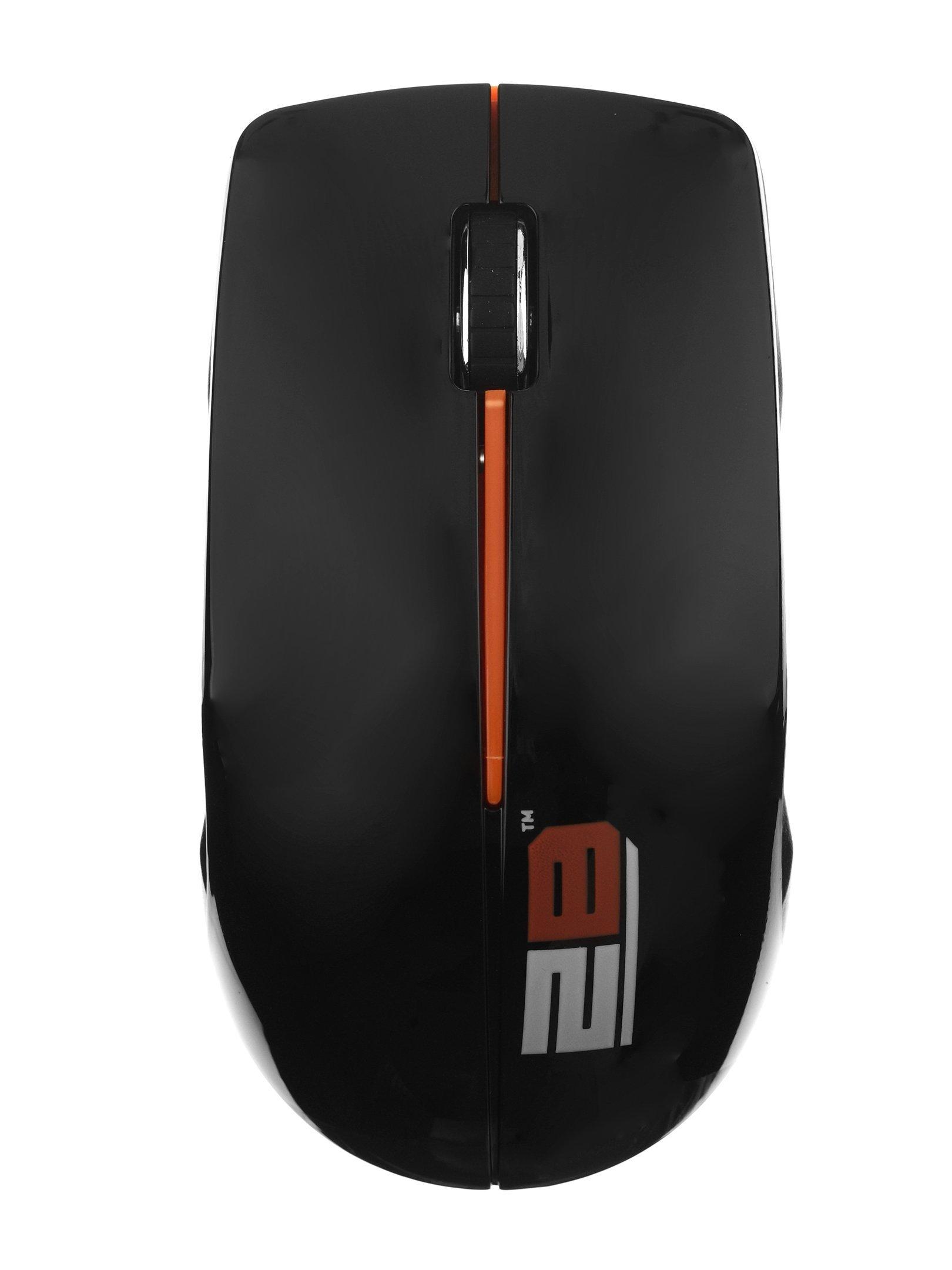 2B MO33O Wireless Mouse, Black/Orange - eXtra