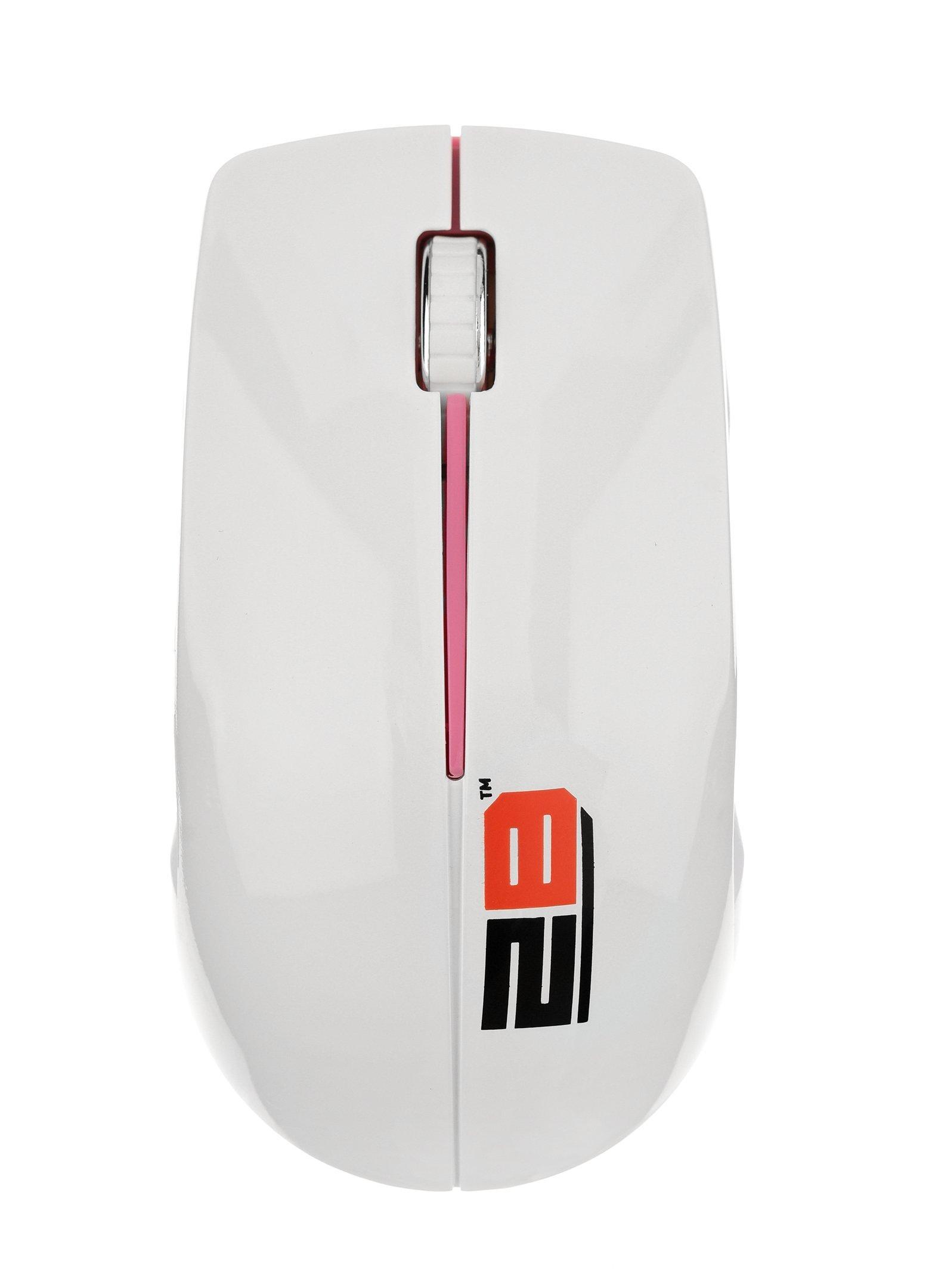 2B MO33P Wireless Mouse, White/Pink - eXtra