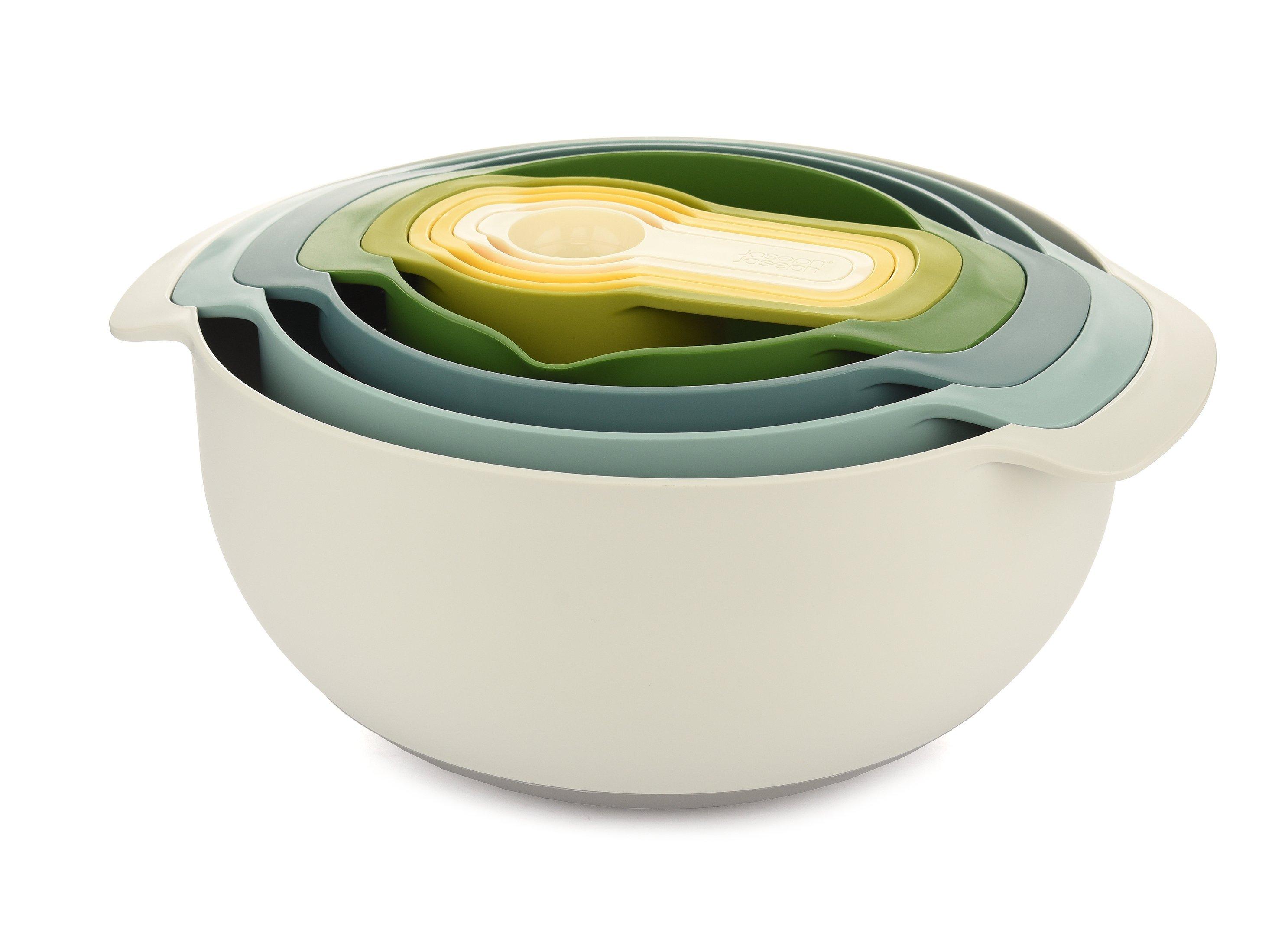 Joseph Joseph Nest 9 Plus, 9 Pcs Compact Food Preparation Set, Opal - eXtra