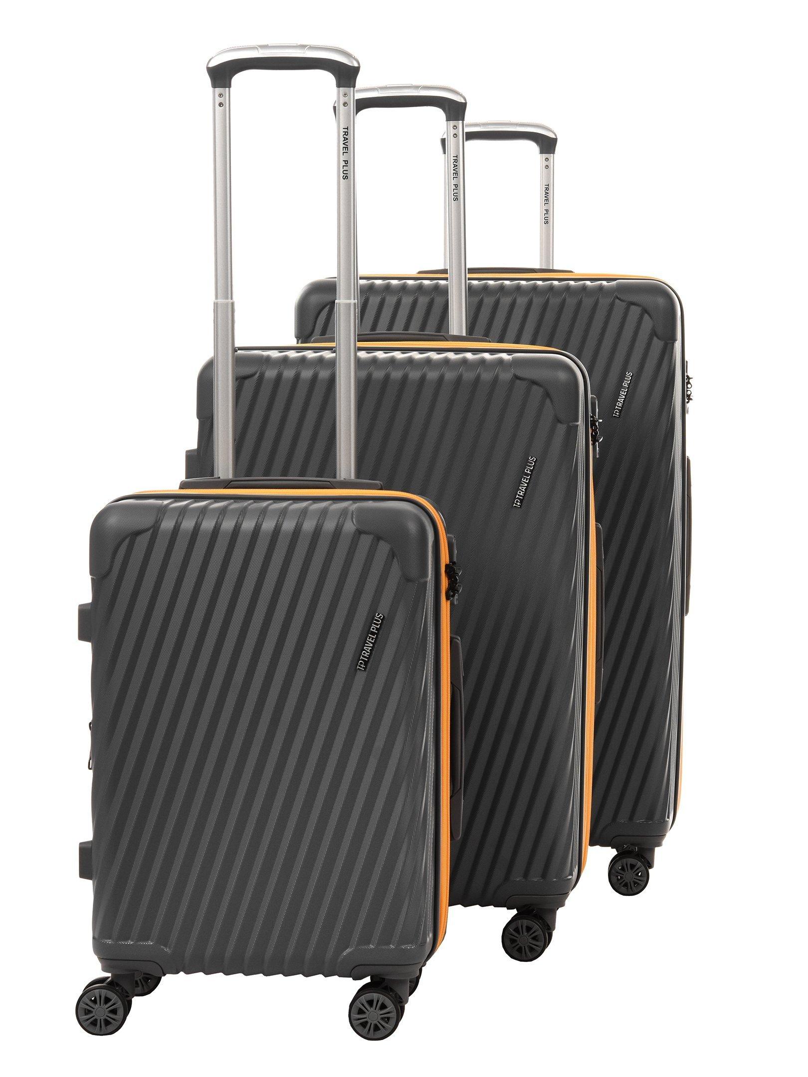 Travel Plus, Set of 3Pcs Abs Luggage Trolley Case, Size 20/26/30 Inch ...