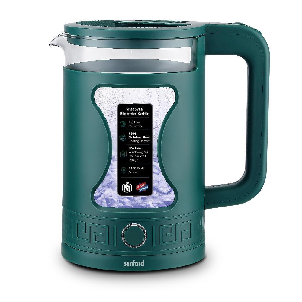 Sanford Electric Kettle, 1.8L, 1355W, Green - eXtra Bahrain