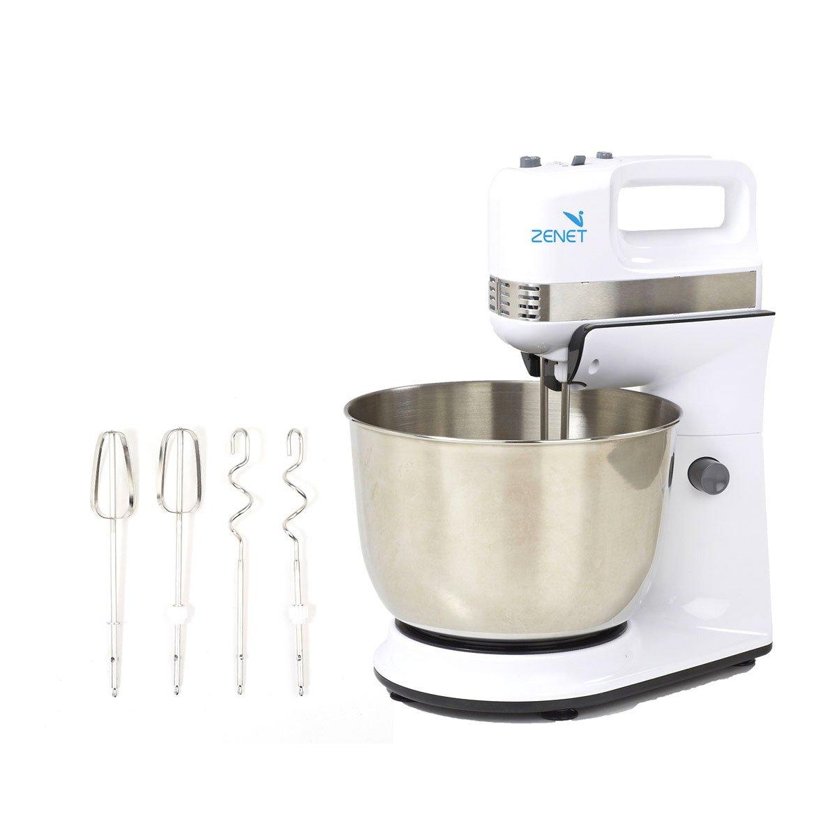 Zenet Mixer, 400W, 5.0L, Black/White - eXtra Bahrain