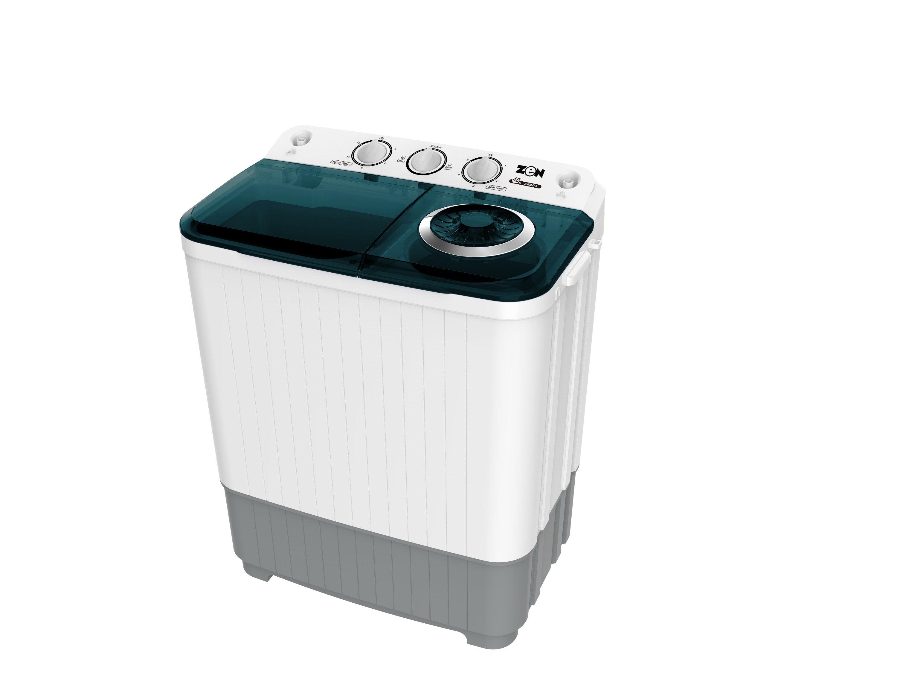 Zen,Baby Washing Machine, 4KG Twin Tub Semi Auto, Grey/White - eXtra ...