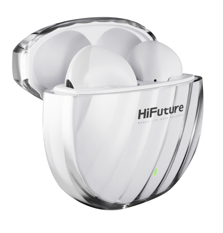 HiFuture FLYBUDS3, Wireless Earbuds, White - eXtra Bahrain
