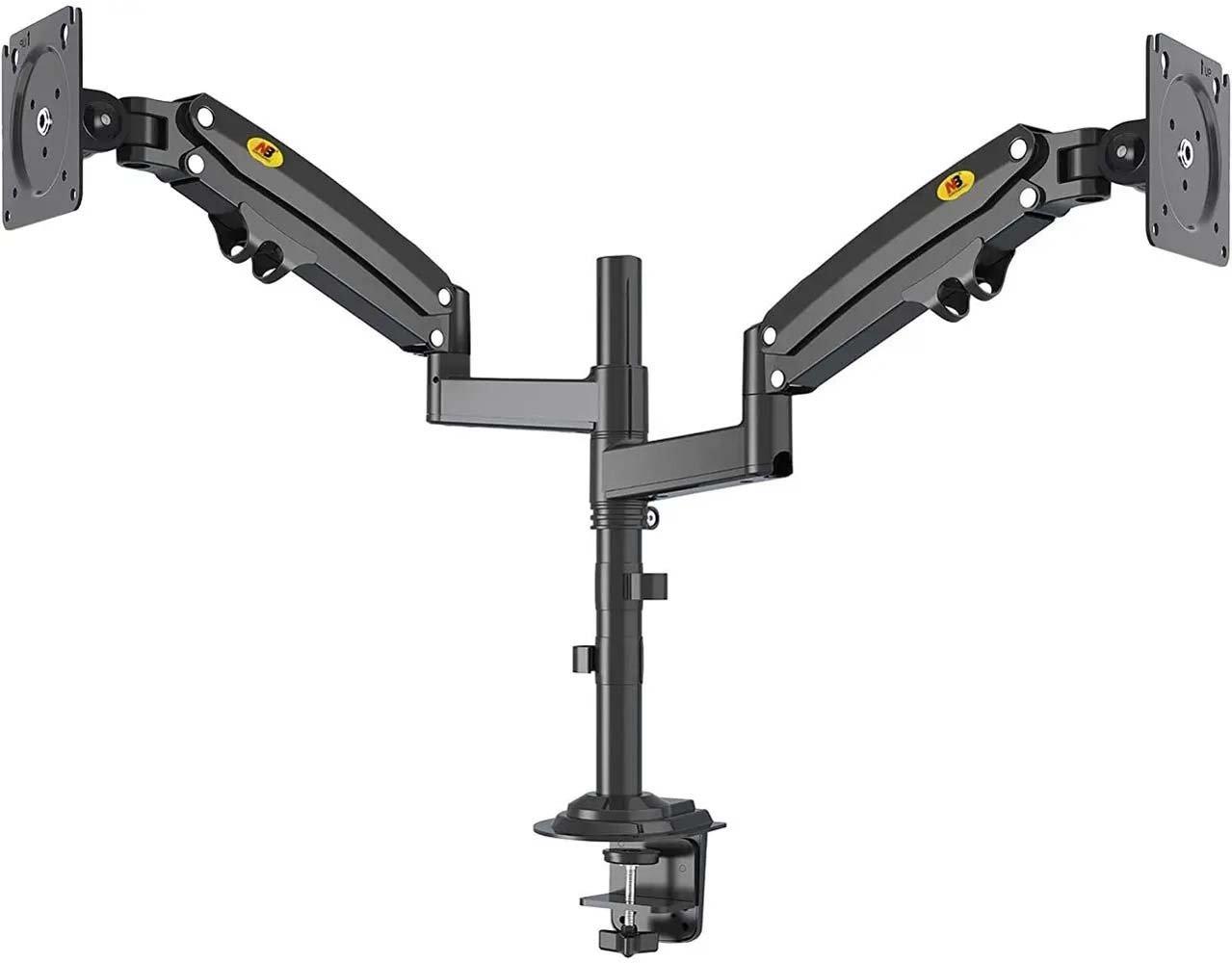 North Bayou 32-Inch Dual Screen Arm PC Monitor Desk Mount Stand Full ...