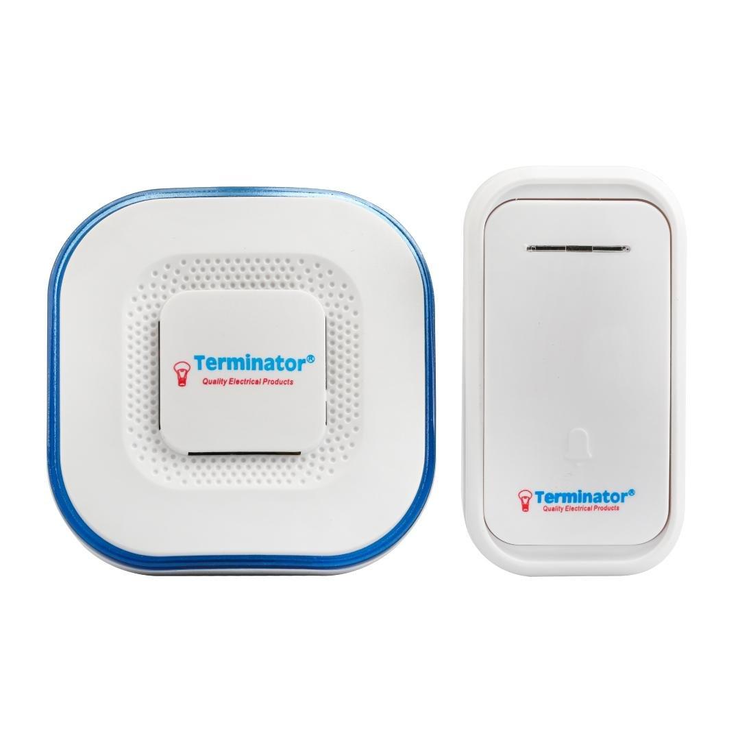 Terminator Digital Wireless With 38 Different Melodies Door Bell White ...