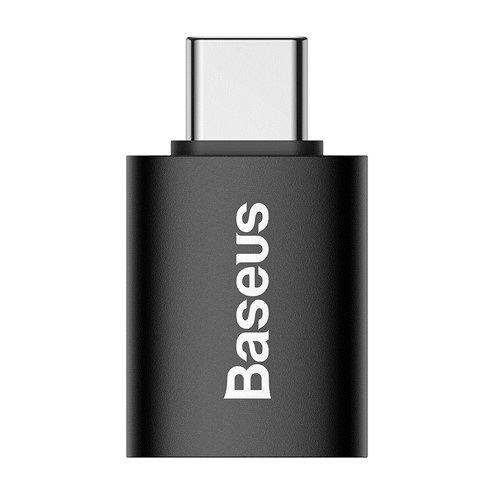 Baseus Type-C to USB-A Adapter, Black - eXtra Oman