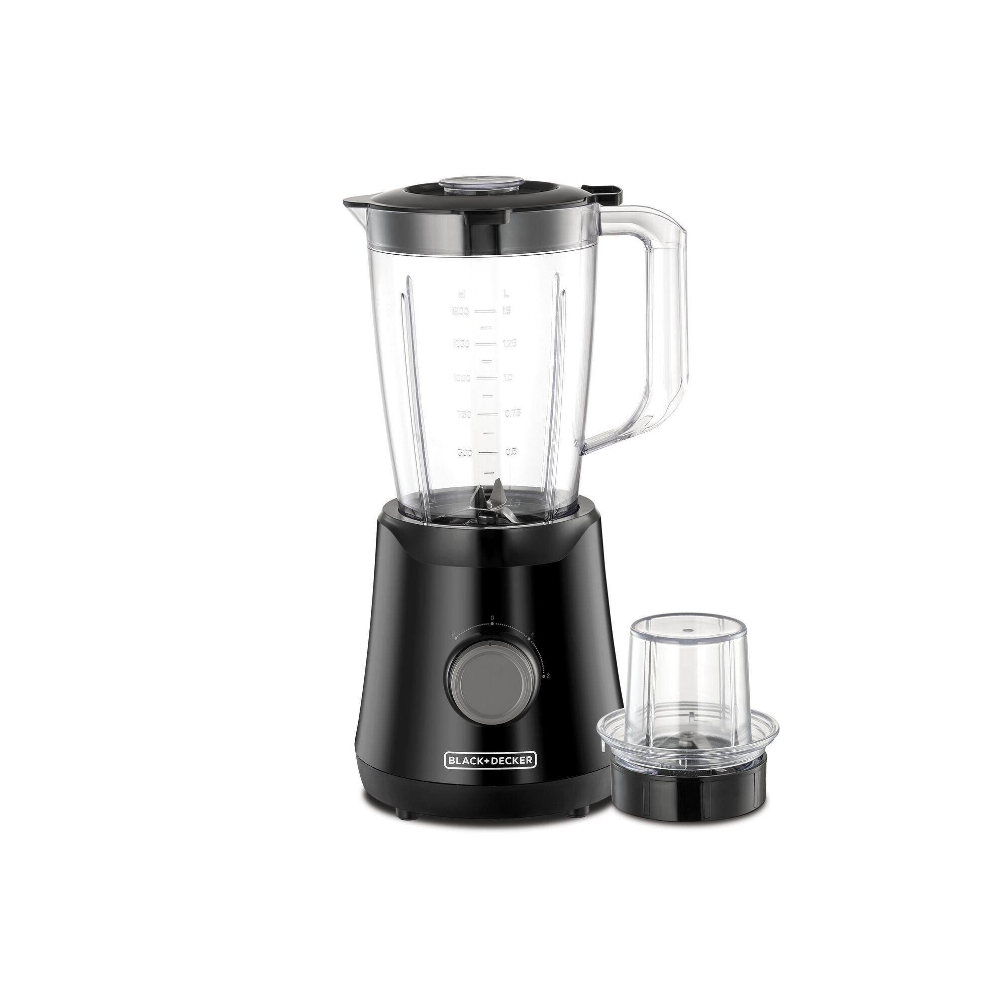 BLACK+DECKER Blender with Grinding Mill 1.5L Jar Black - eXtra Oman