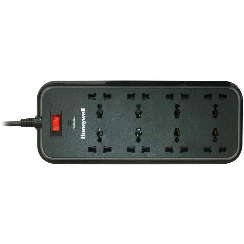 Honeywell 2.0m 8-Way Universal Surge Protection Power Extension Socket ...
