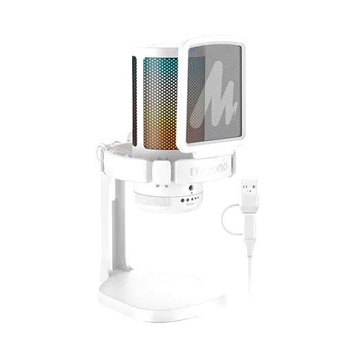 MAONO DM20 GamerWave Condenser USB Gaming RGB Microphone WHITE - eXtra