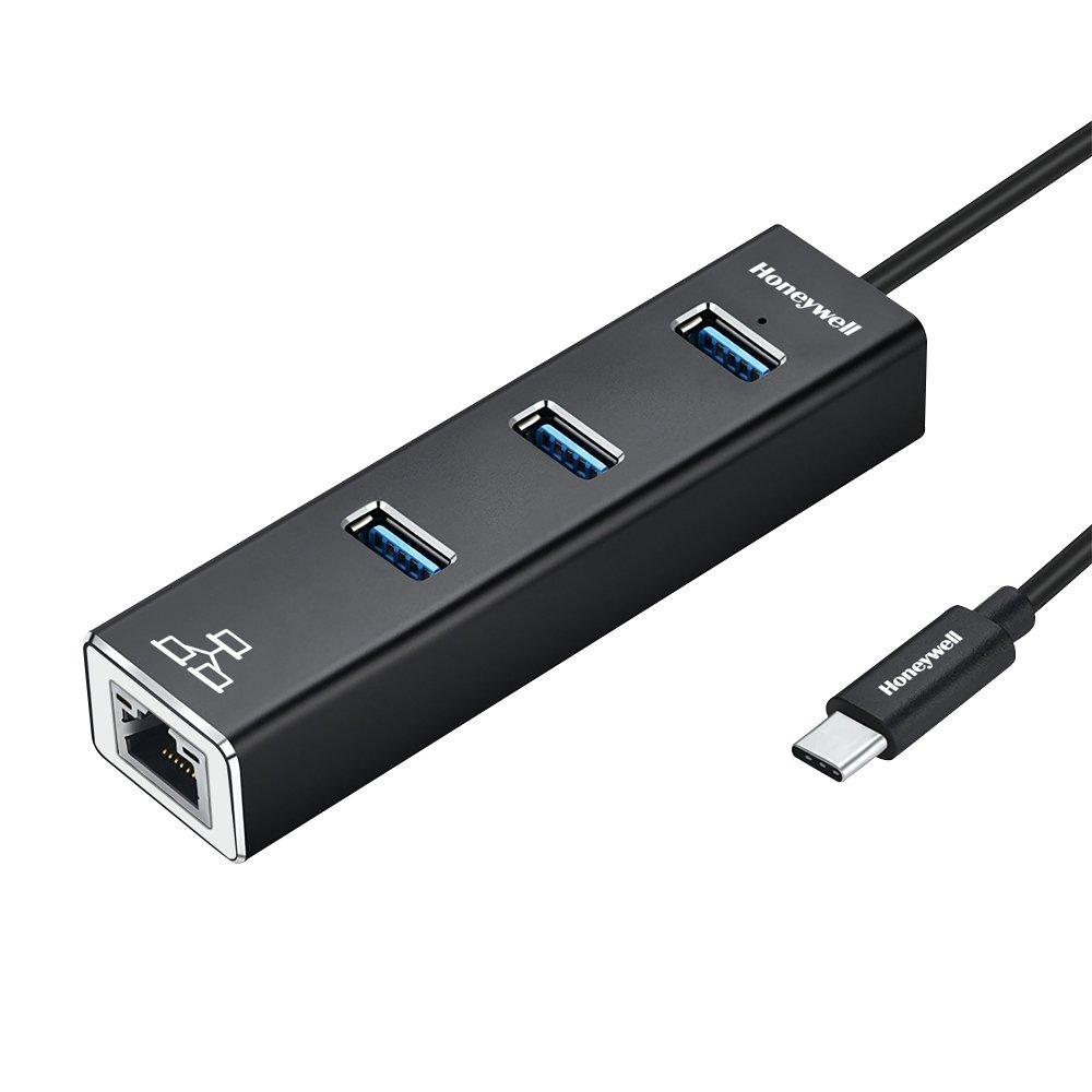 Honeywell PLATINUM SERIES 4in1 USB-C To USB-A3.0 Hub 4 Ports Black ...