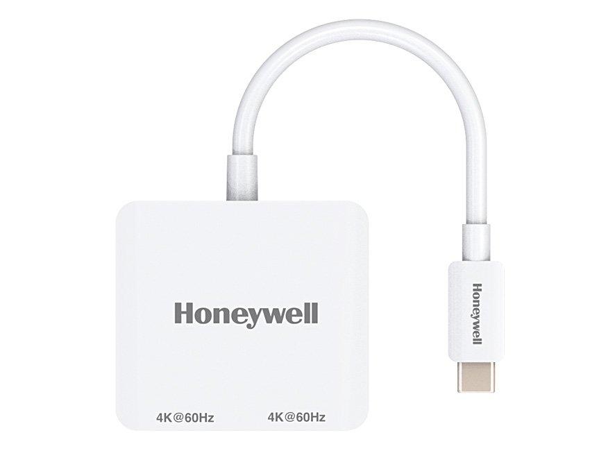 Honeywell PLATINUM SERIES USB-C To Dual HDMI Female Adapter White ...