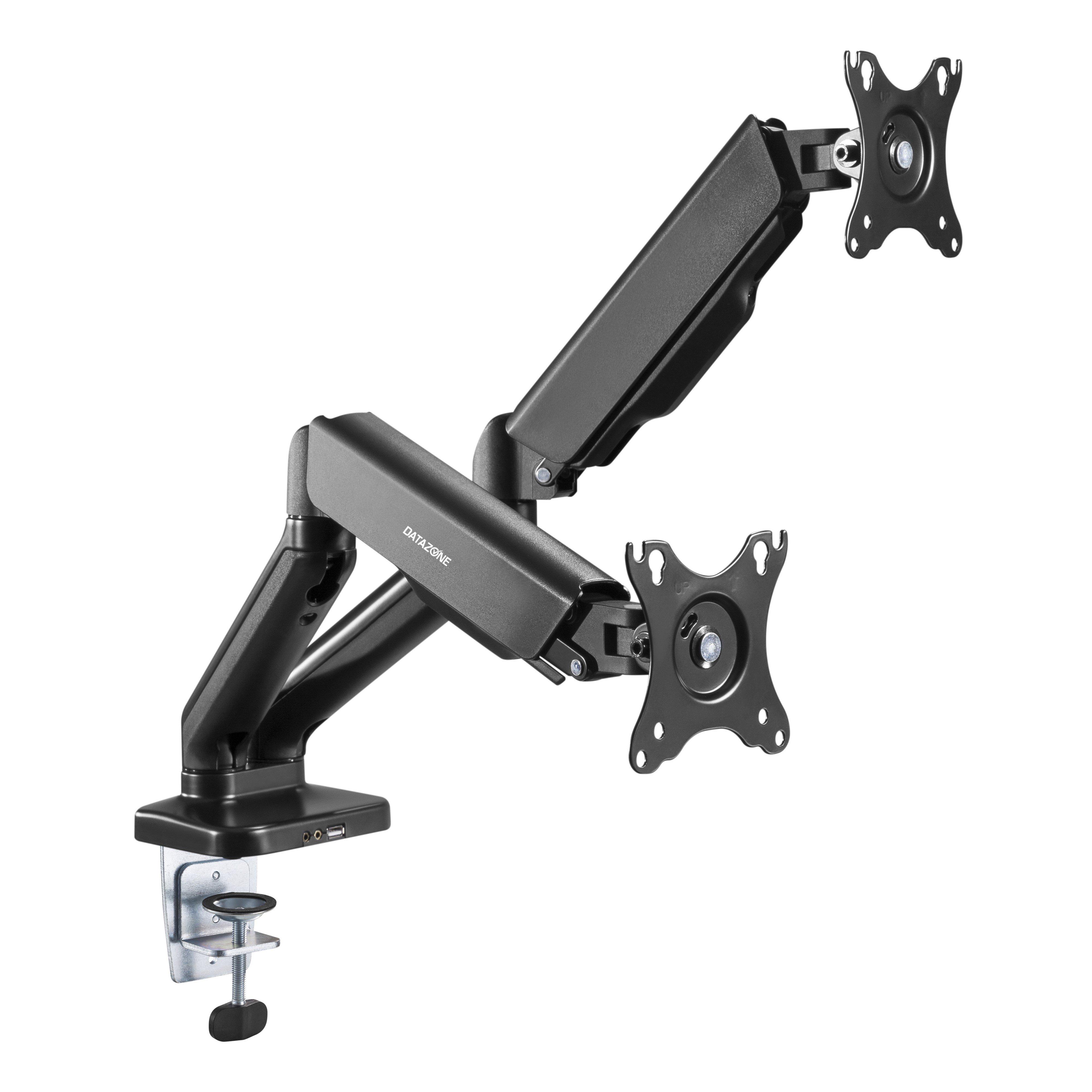 DATAZONE Monitor Stand Twin Arm, Full Motion Monitor Arm, Gas Spring ...