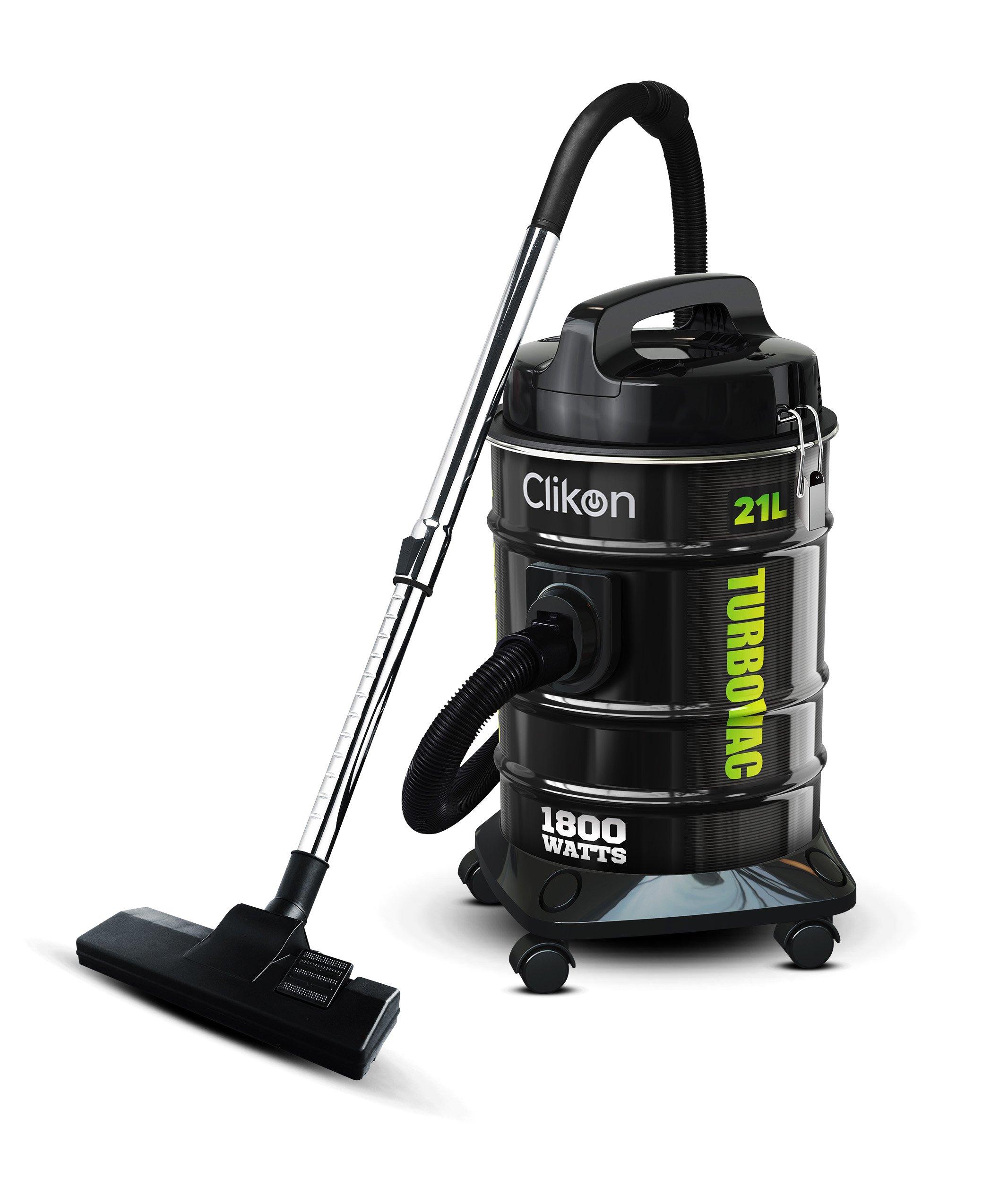 Clikon 21L Drum Vacuum cleaner 1800W Black - eXtra Bahrain