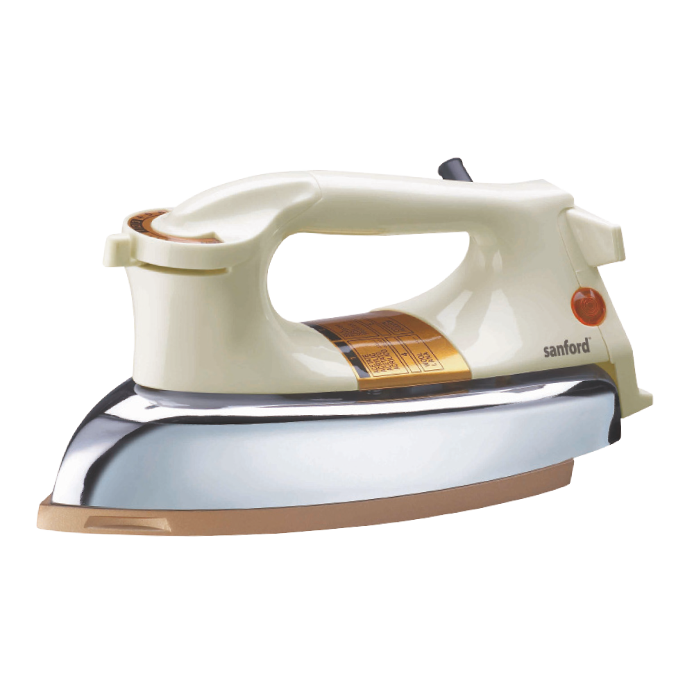 Sanford Heavy Weight Dry Iron 1000-1200W Beige/Golden - eXtra Bahrain
