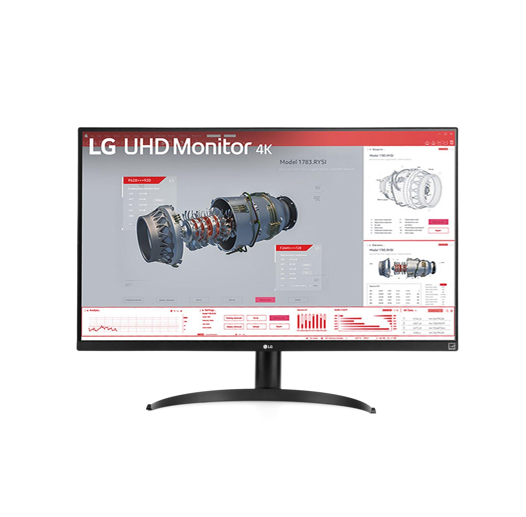LG UHD Flat Monitor, 32 inch UHD 4K, HDR10, USB-C, Black. - eXtra