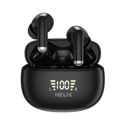 Helix Helibus-X Lite TWS Earbuds, Black - eXtra Oman