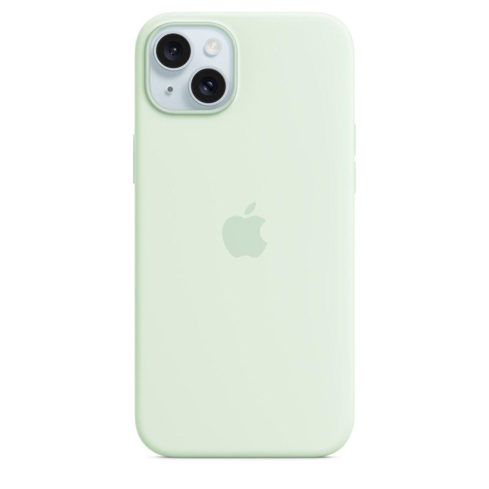 Apple iPhone 15 Silicone Case with MagSafe,Soft Mint - eXtra