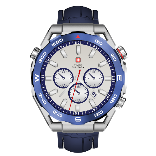 Swiss Military Dom 3 Smartwatch, 36MM, Blue - eXtra