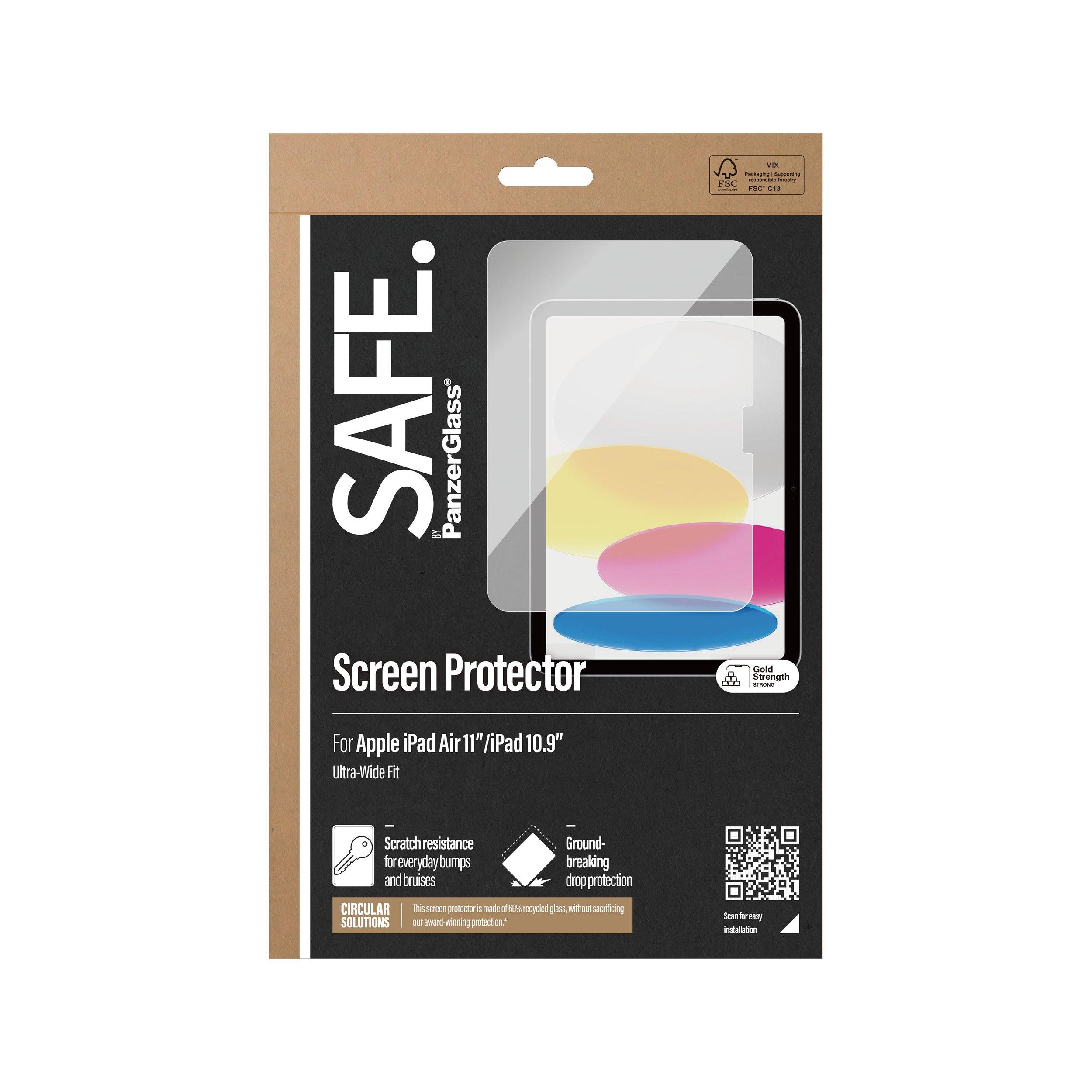 PanzerGlass SAFE Screen Protector for iPad Pro 10.9 inch, Ultra-Wide ...