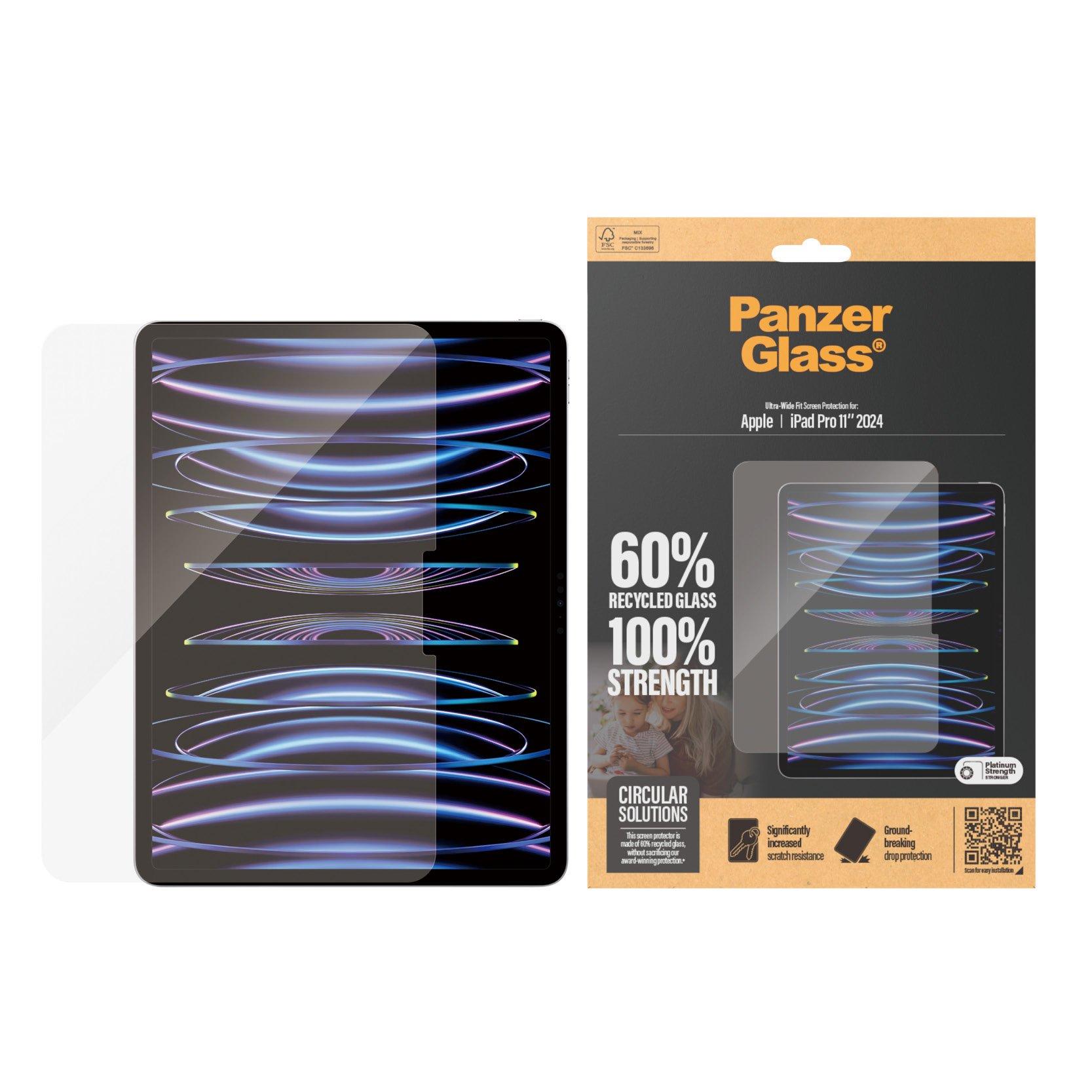 PanzerGlass Screen Protector iPad Pro 11, Ultra-Wide Fit, Clear - eXtra